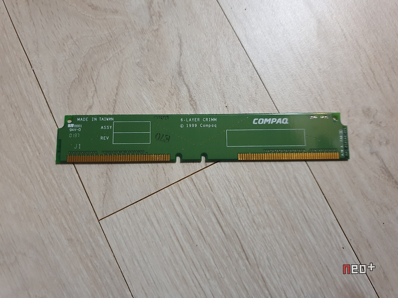 [램] 램버스 디램 더미모듈(일명 공갈램) [RDRAM CRIMM(RDRAM Continuity RIMM)]