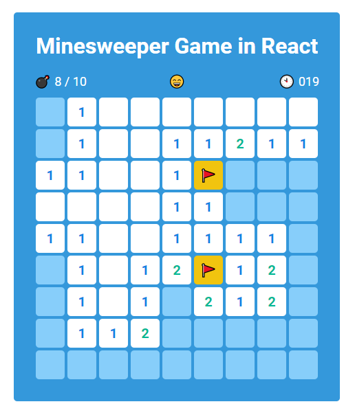 [Project] 지뢰 찾기 게임 (React)