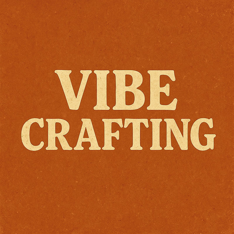 Vibe Crafting: A Broader Creative Paradigm
