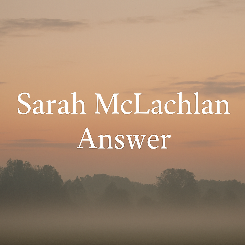Sarah McLachlan - "Answer"