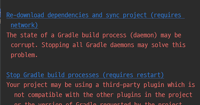 [안드로이드] Android Studio 2021.1.1 Canary Bumblebee gradle error