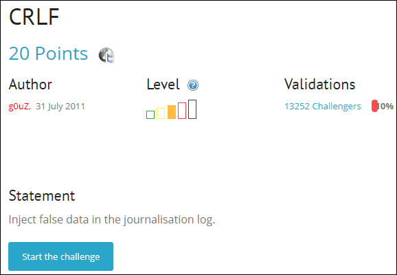 [root-me] CRLF :: Shine Myself