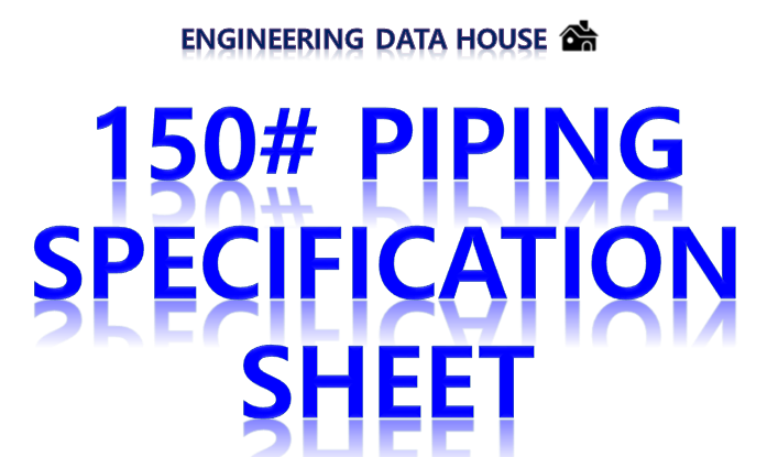 150# piping specification 데이터
