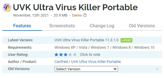 UVK Ultra Virus Killer Portable 무료 다운로드