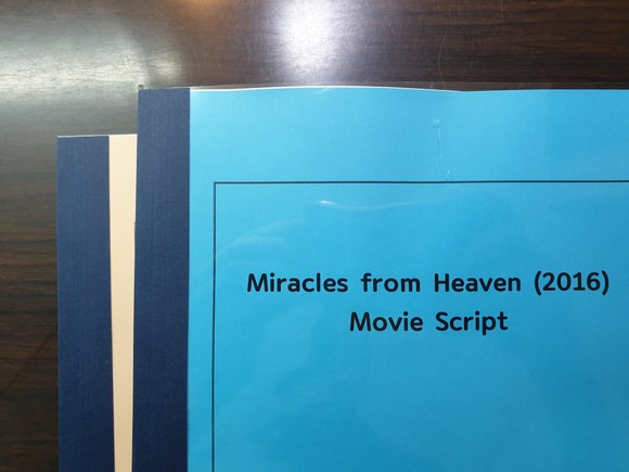 영화/미드대본(Movie Script) 자료 몰 :: Miracles from Heaven (2016) 미라클프롬헤븐 영화영어대본 제본