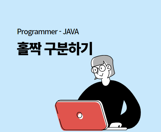 [ Programmer - JAVA ] 홀짝 구분하기