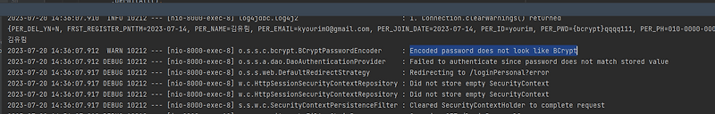 Encoded password does not look like BCrypt
