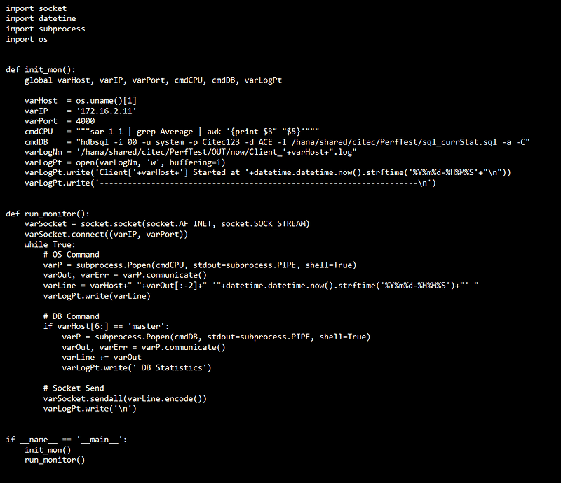 [Python] 모니터링 구현을 위한 소켓통신