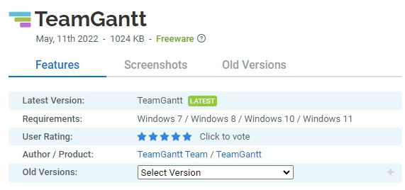 TeamGantt 무료 다운로드