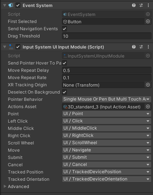 유니티 - Input System에 대해 알아보자#3(Input System으로 UI 다루기 및 Path must be located in Assets/ folder ...