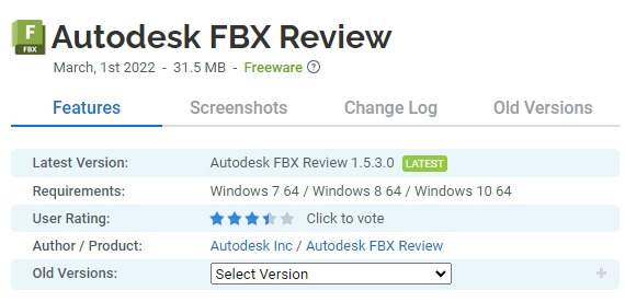 Autodesk FBX Review 무료 다운로드