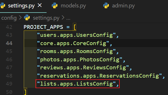Create List Model and Admin :: Cog Factory