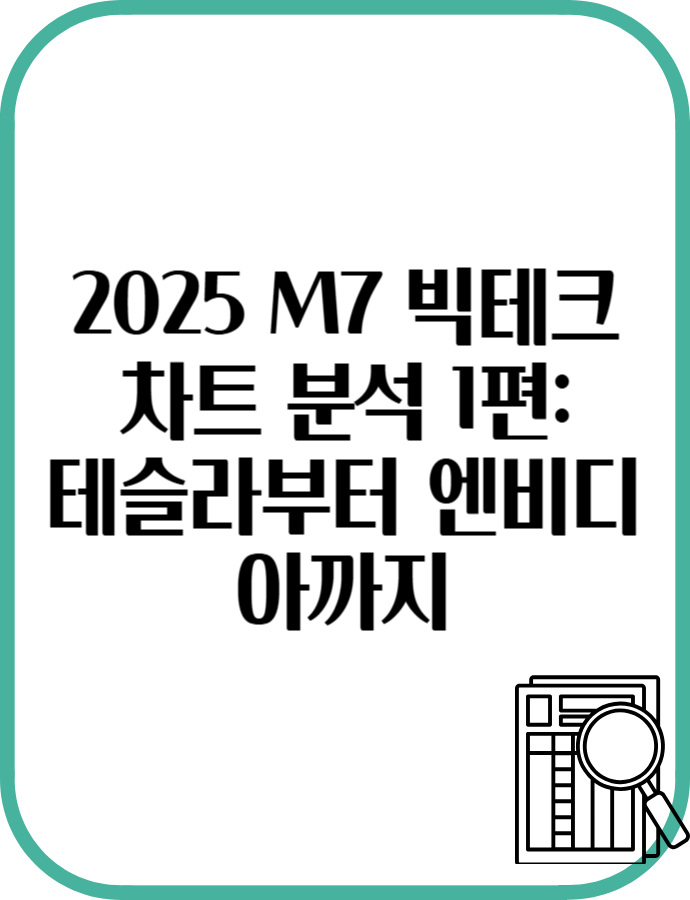 2025 M7 빅테크 차트 분석 1편: 테슬라부터 엔비디아까지 - 상승장의 시작인가