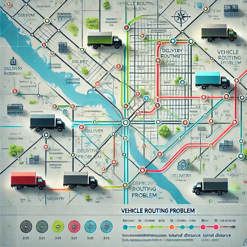 [공간 최적화] 차량 경로 최적화 문제(VRP; Vehicle Routing Problem)