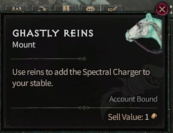 디아블로 4 탈것, 말, 베타에서 Spectral Charger 찾기