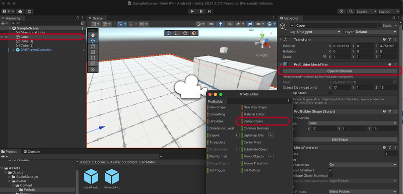 Unity Oculus for MacOS - Object Grabbing [물건 집기]