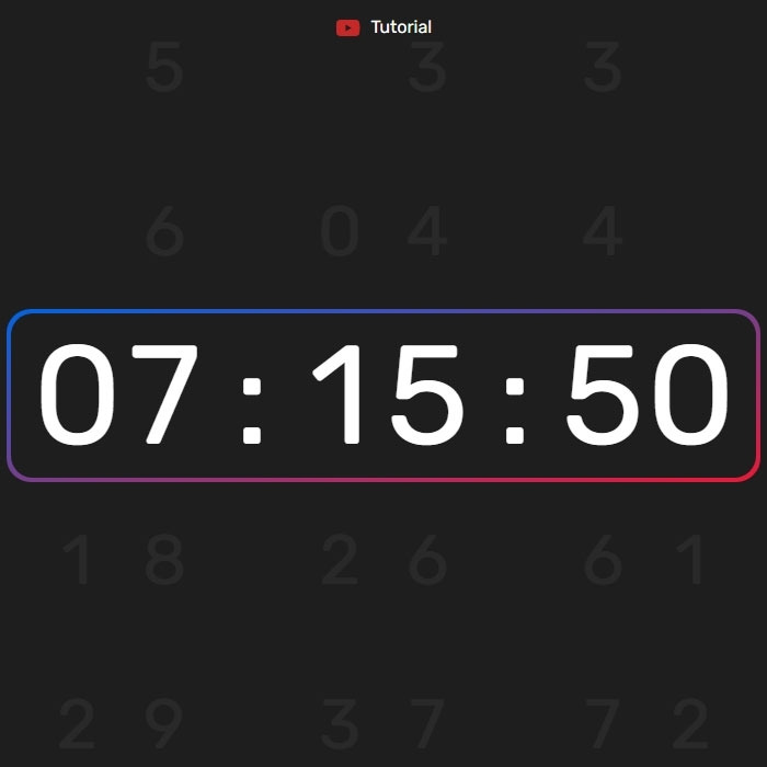 [해피CGI][cgimall]Fancy Digital Clock