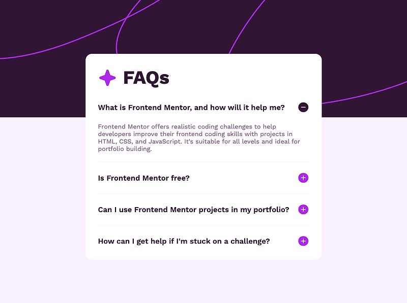 [frontend Mentor] Faq Accordion Main 아코디언 페이지