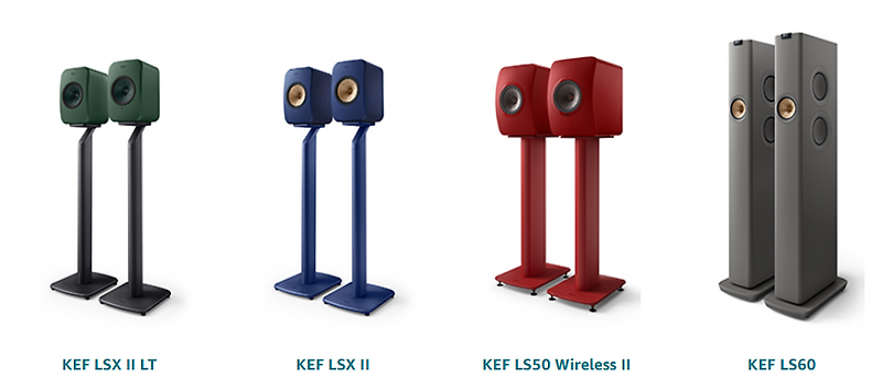 KEF LSX II LT, LSX II, KEF LS50 Wireless II, KEF LS60 비교