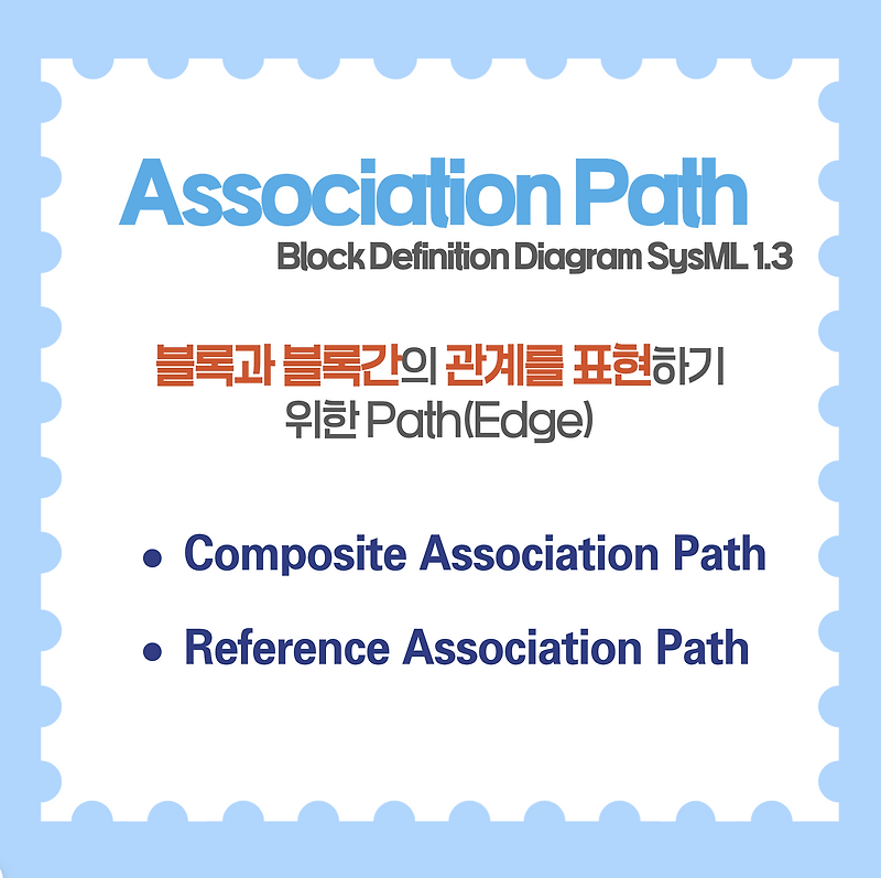 SysML Reference Guide: 블록 정의 다이어그램(Block Definition Diagram) - 관계(Path) 표현