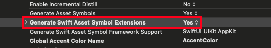 [iOS/Swift] Xcode Asset 정의하고 바로 사용하기 Generate Swift Asset Symbol Extensions