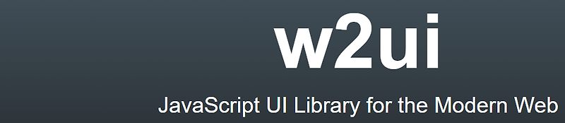 w2ui javascript library 소개 :: 소소한IT생각
