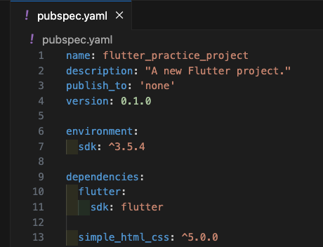 [018] 플러터 (Flutter) Tip - simple_html_css 패키지 사용하여 HTML 코드 표현하기