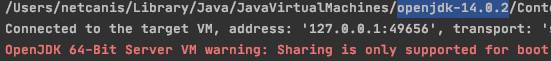 SKY STORY :: OpenJDK 64-Bit Server VM warning: Sharing is only supported for boot loader classes ...