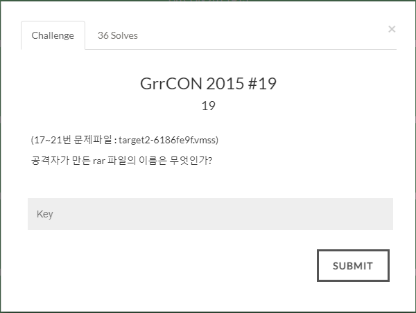 ctf-d memory GrrCON 2015 #19