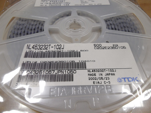 NL453232T-102J. Size:4532 (1812). 1000UH-5%. 1mH-5%. SMD/Chip Wire ...