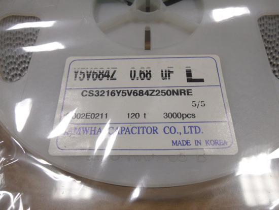 CS3216Y5V684Z250NRE. Size:3216(1206). 684Z 25V. 680nF 25V-+80%~-20% ...