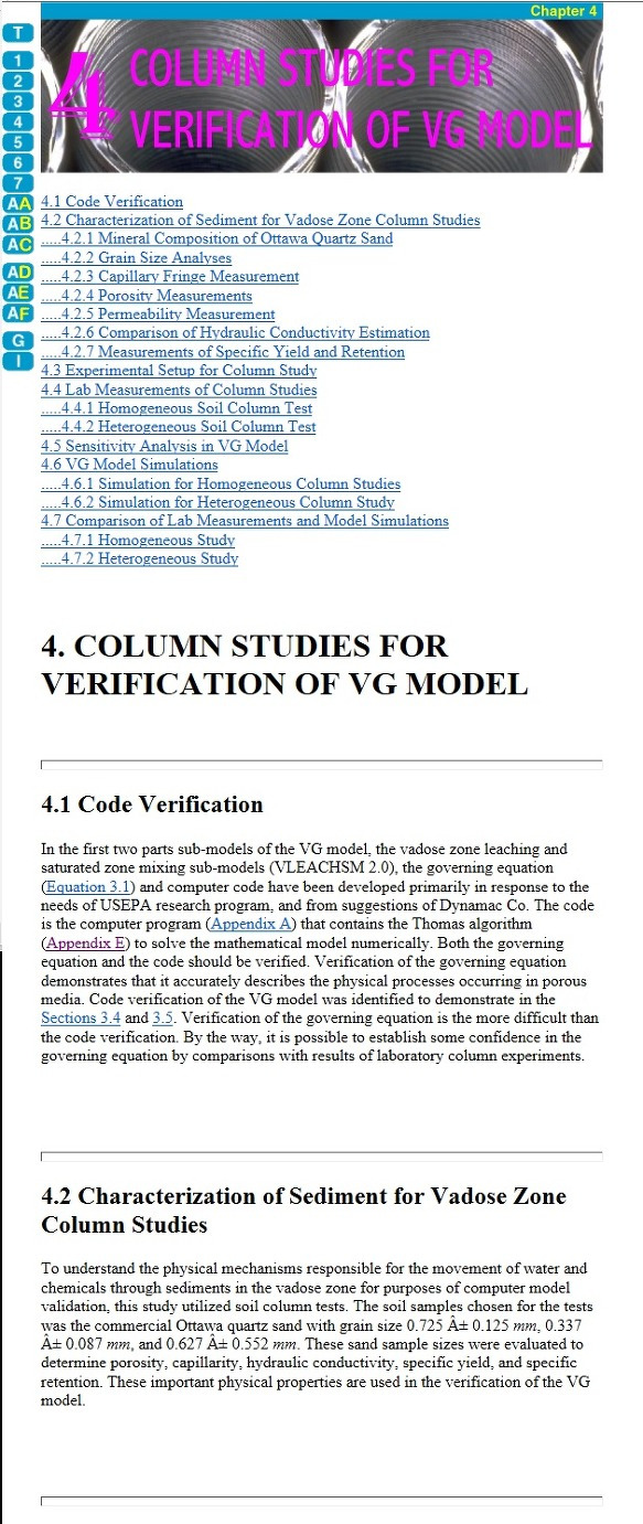 4. COLUMN STUDIES FOR VERIFICATION OF VG MODEL 4.1 Code Verification