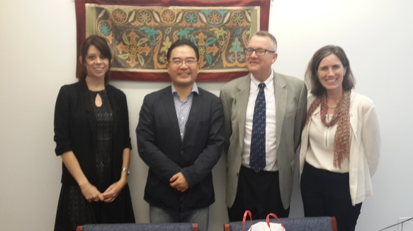 [미국어학연수]미국명문대 UPENN 부설어학원 Executive Director James Riedel님 반달곰원장사무실 방문 ...