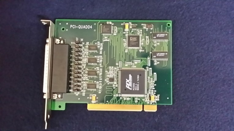 PCI-QUAD04 four channel, quadrature encoder input board