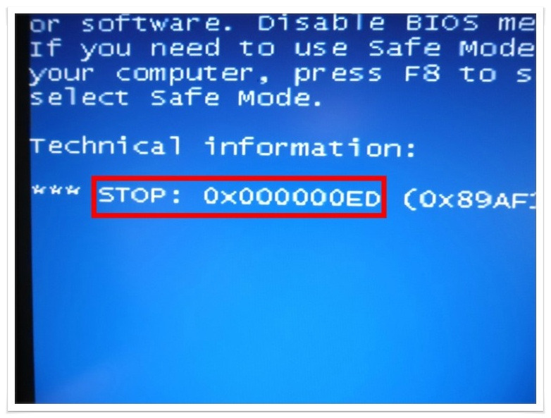 0x000000ED를 해결할 방법을 안내해 드리겠습니다.