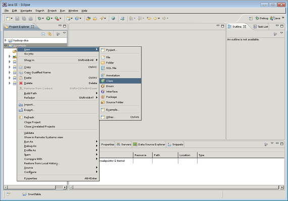 HBase create Table in Eclipse