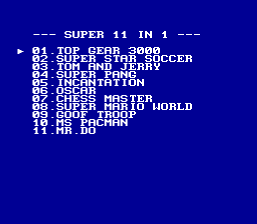 옛날게임 - HLBOYS의 고전게임 :: [SNES] 슈퍼 11합팩 - Super 11-in-1