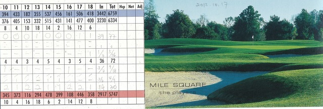 [라운딩기록] 2012.10.17 @Mile Square Golf Course (The Players)