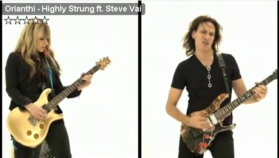 마이클잭슨 마지막 여자 기타리스트, Vai가 피쳐링하다 - Orianthi - Highly Strung ft. Steve Vai