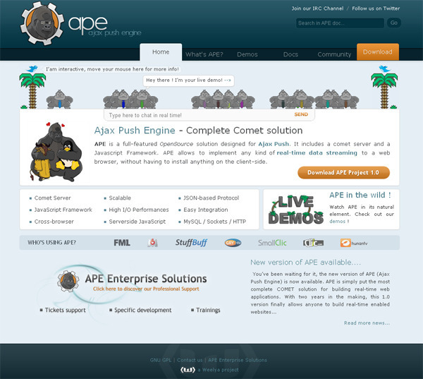 APE (Ajax Push Engine)