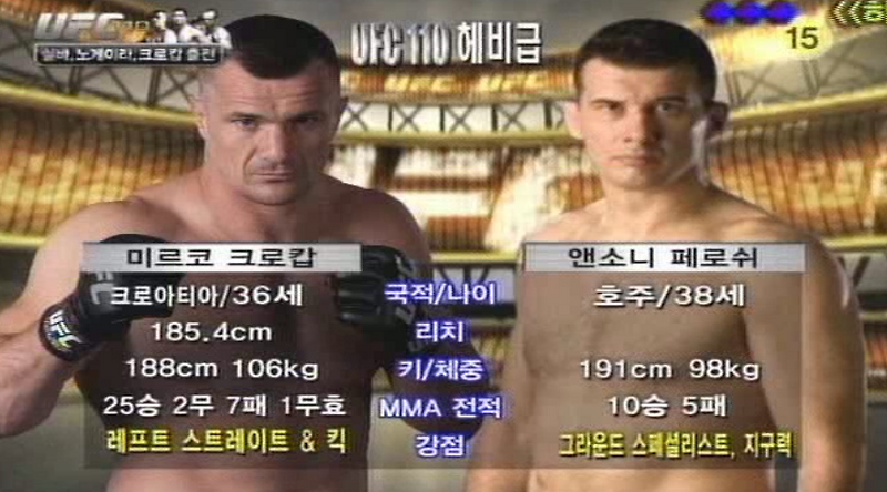 UFC 110 크로캅 반달레이실바 승, 노게이라 패