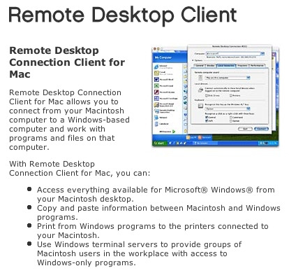 Remote Desktop Connection Client for Mac
