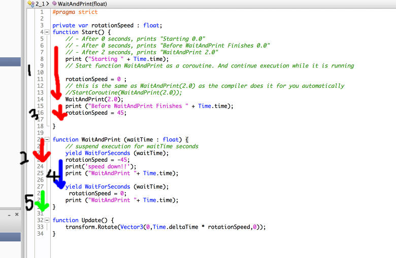 게임 개발 포에버 :: 유니티엔진의 coroutine & yield 2편