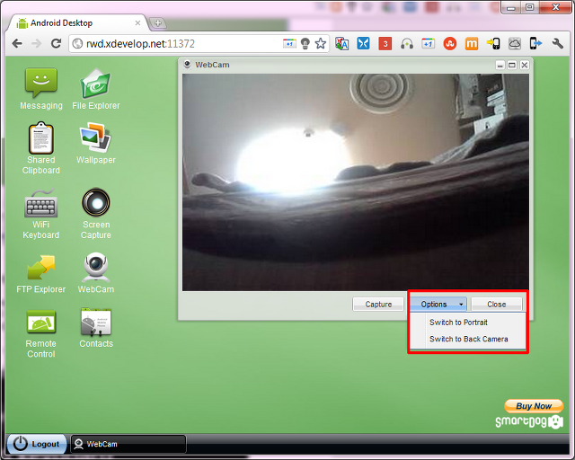 안드로이드 원격 웹 데스크탑(Remote Web Desktop) 기능추가
