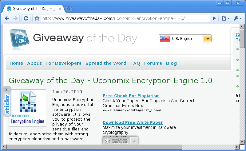 GotD - Uconomix Encryption Engine 1.0 :: 왕미친놈의 왕미친세상