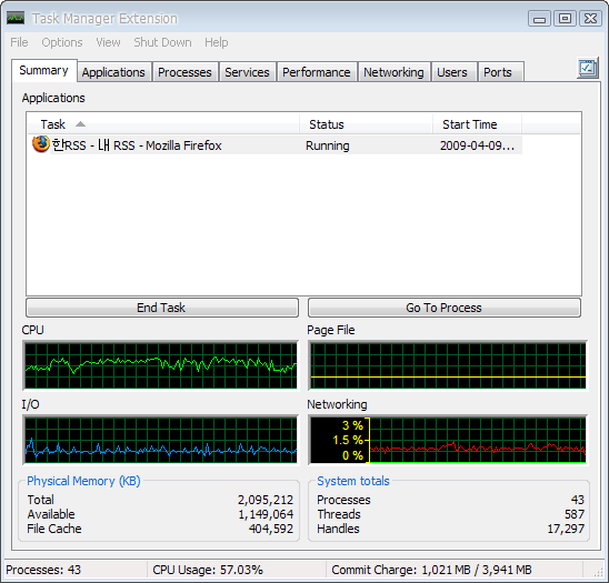 작업관리자 기능 확장 - Extended Task Manager