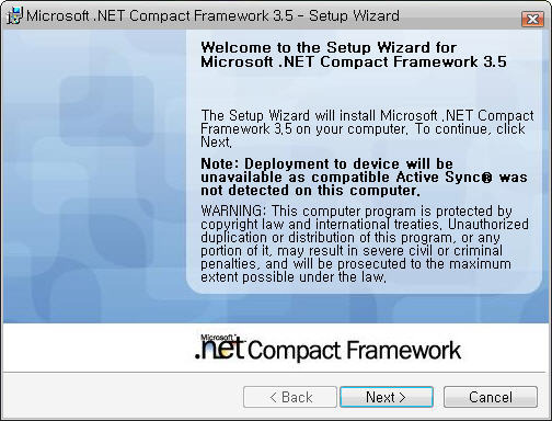 Microsoft .NET Compact Framework 2.0 sp2 and 3.5
