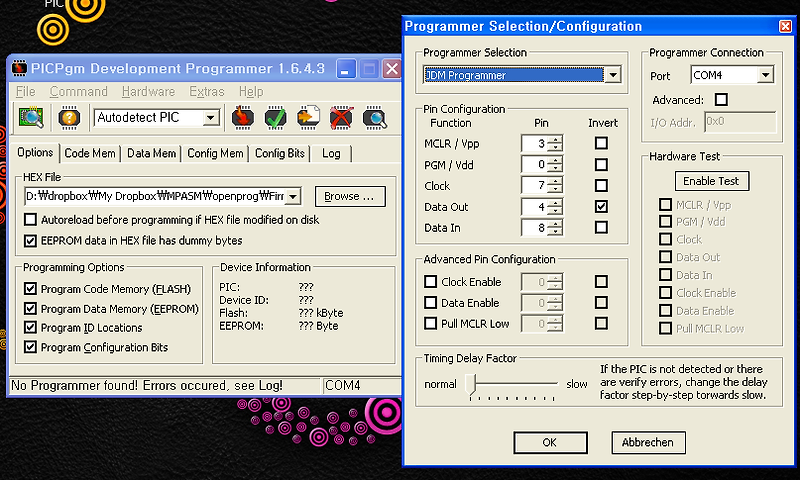PICPgm - PIC 프로그래밍 어플리케이션.