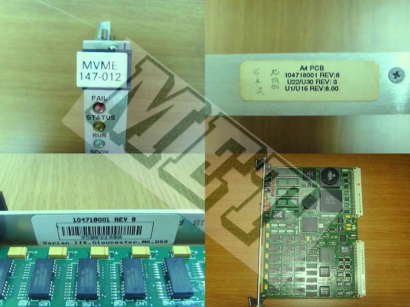 MOTOROLA, MVME 147-012, A4 PCB, 104718001, U22/U30, U1/U15, Motorola ...