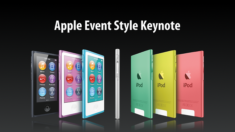 애플 이벤트 스타일 키노트 테마 (Apple Event Style Keynote Themes)